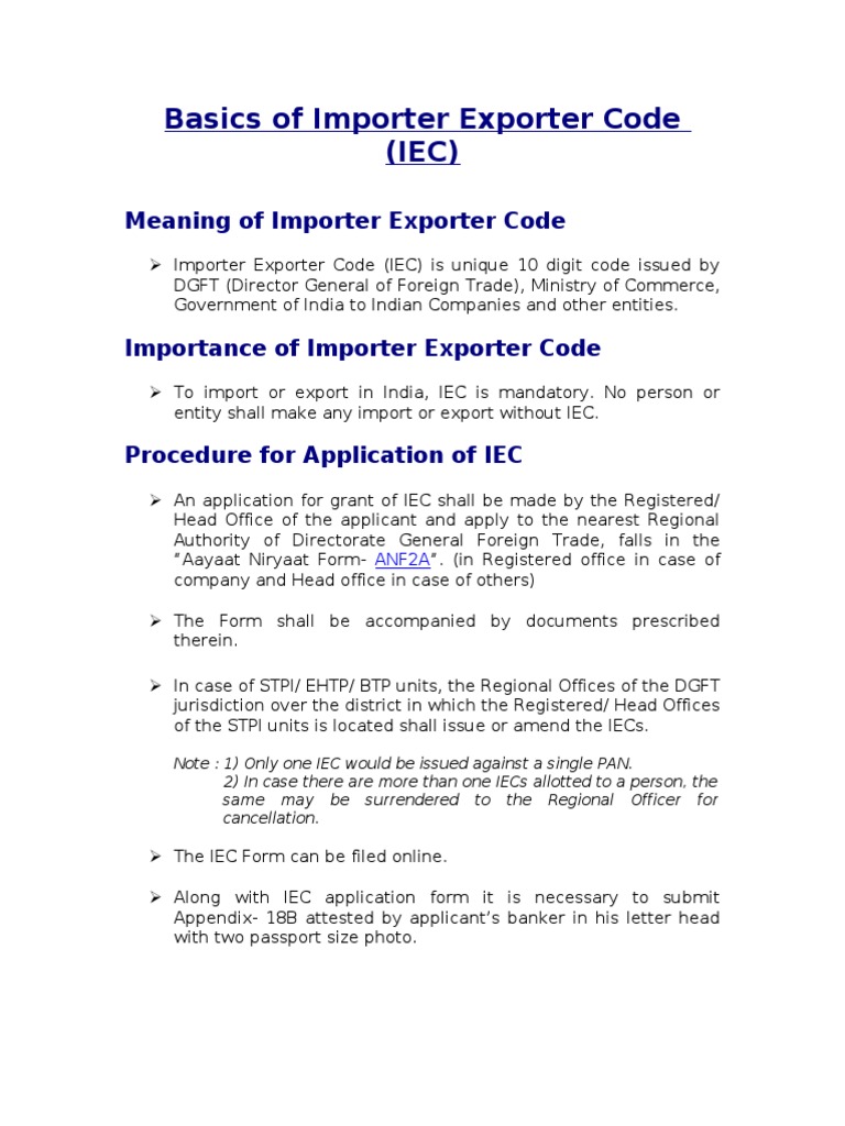 Import Export Code | PDF | Banking | Economies