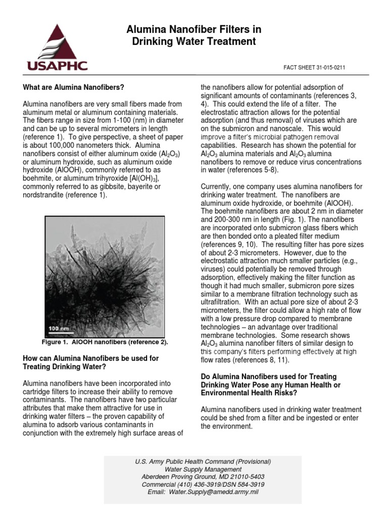 Alumina Nanofiber Filters FS Feb 2011 | PDF | Aluminium Oxide ...