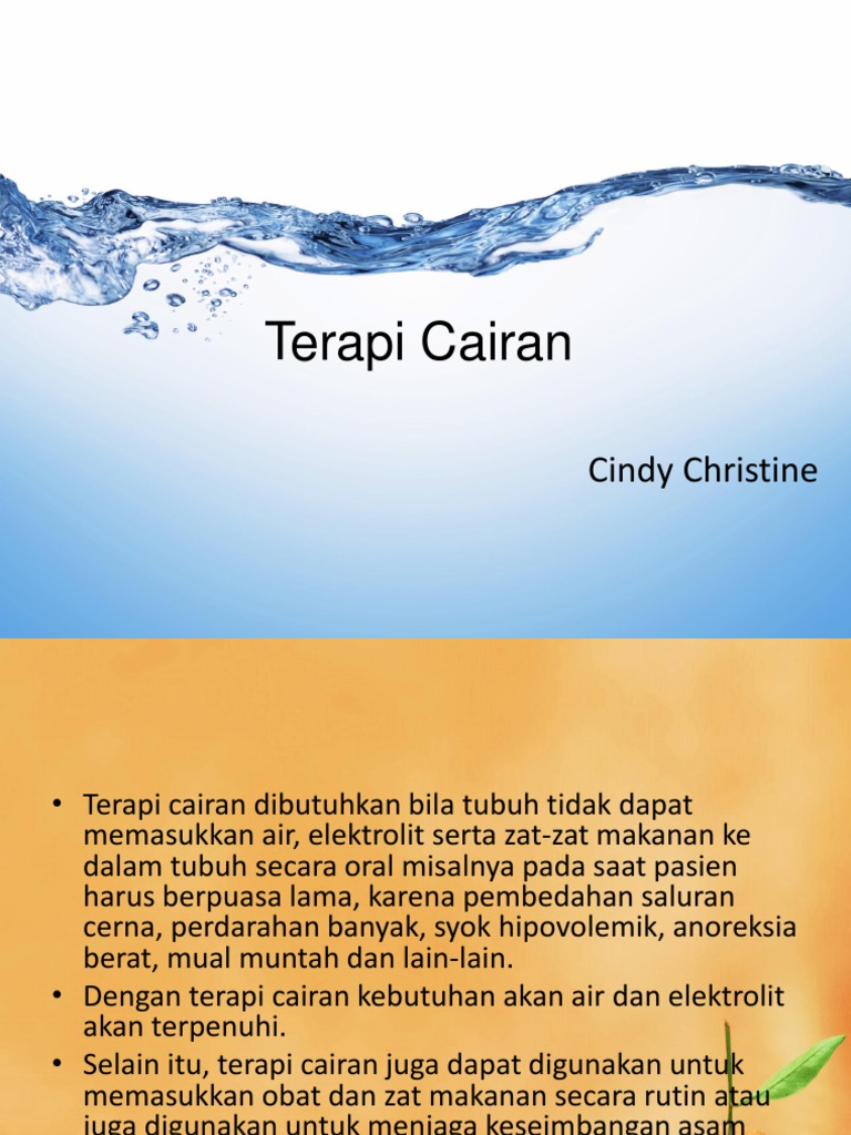 Terapi Cairan | PDF