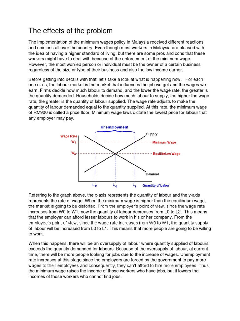 The Effects of The Problem | PDF | Minimum Wage | Employment