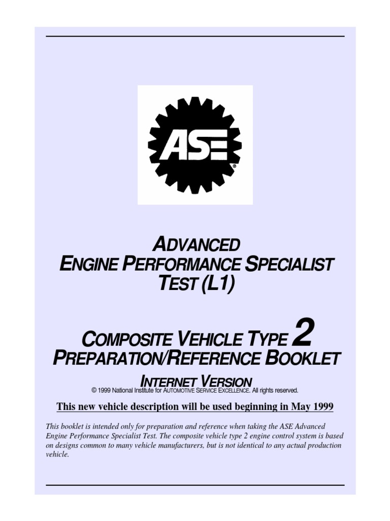 A E P S T (L1) C V T P /R B: Dvanced Ngine Erformance Pecialist EST ...