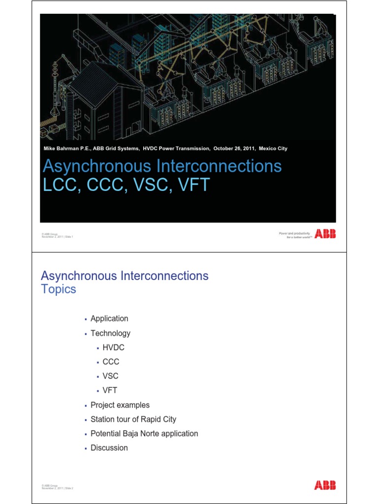 Asynchronous Interconnections 2 | PDF | High Voltage Direct Current ...