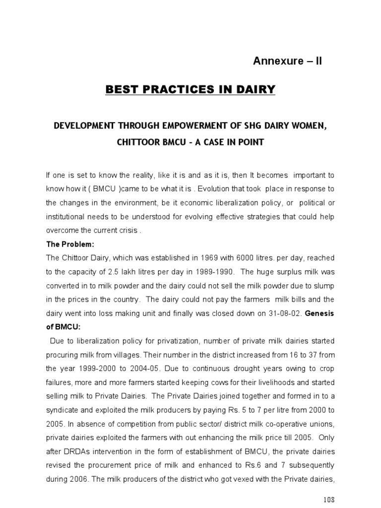 Best Practises in Dairy | PDF | Cattle | Dairy