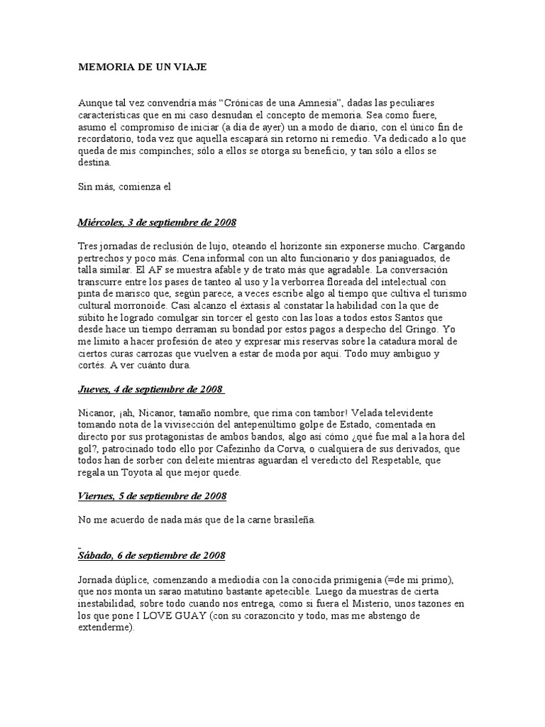 Memoria de Un Viaje | PDF | Religión y creencia