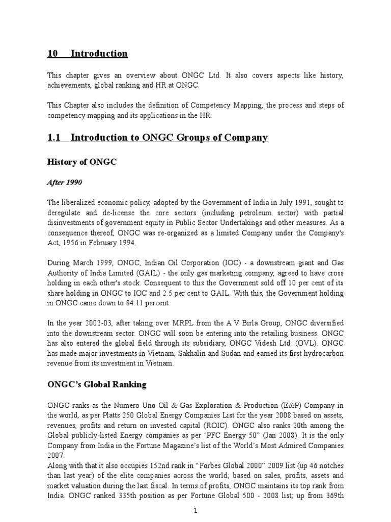History of ONGC: After 1990 | PDF | Competence (Human Resources ...