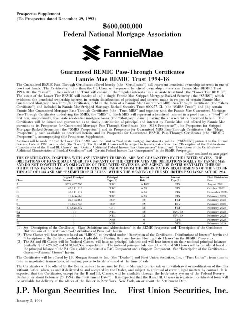 Rstuv: 600,000,000 Federal National Mortgage Association | PDF ...