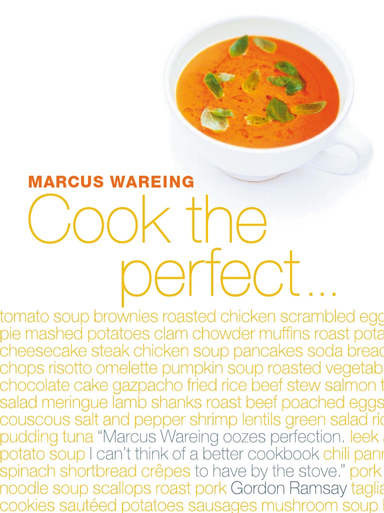 Marcus Wareing - Cook The Perfect | PDF | Soup | Butter