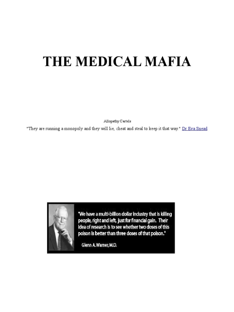 The Medical Mafia | PDF | Pharmaceutical Industry | Merck & Co.