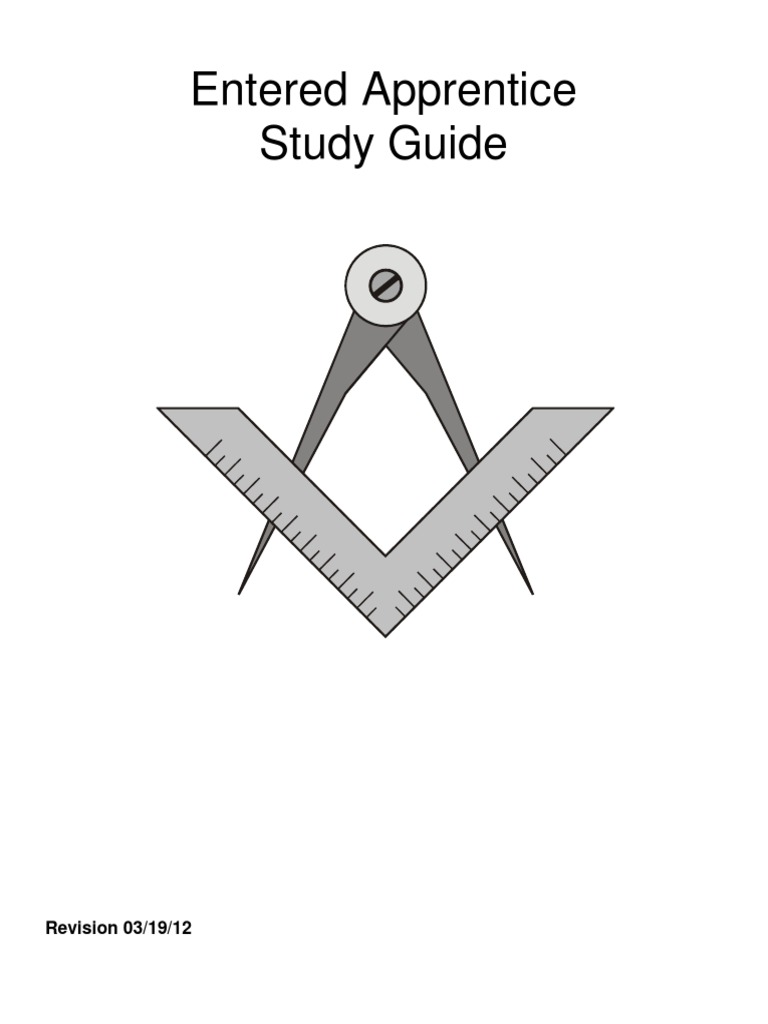 Entered Apprentice Degree Study Guide Pdf Freemasonry Masonic Lodge