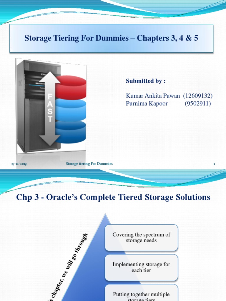 Storage Tiering For Dummies - Chapters 3, 4 & 5: Submitted by | PDF ...