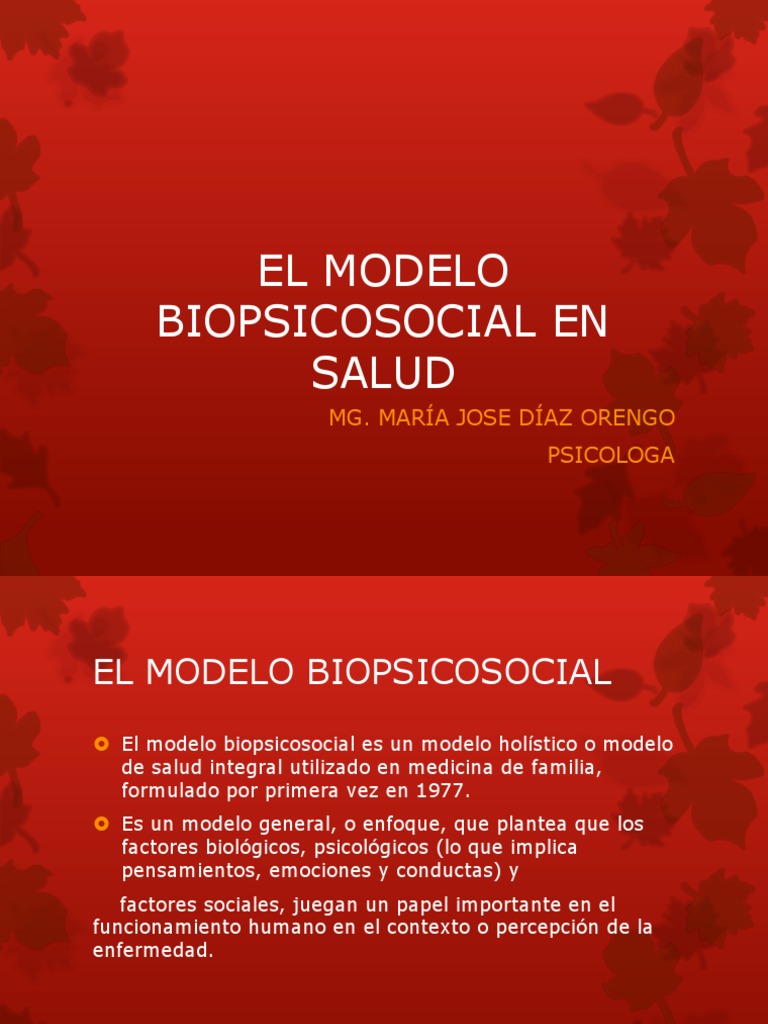 El Modelo Biopsicosocial en Salud | Cáncer | Sicología