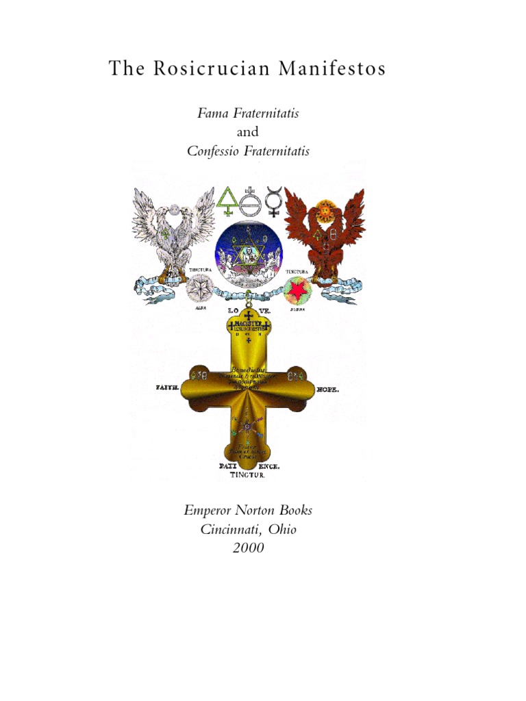 The Rosicrucian Manifestos: Fama Fraternitatis Confessio Fraternitatis ...