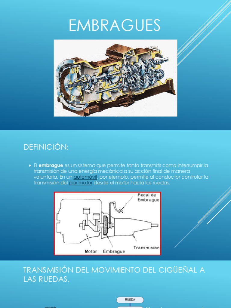 Embragues | PDF | Embrague | Transmisión (Mecánica)