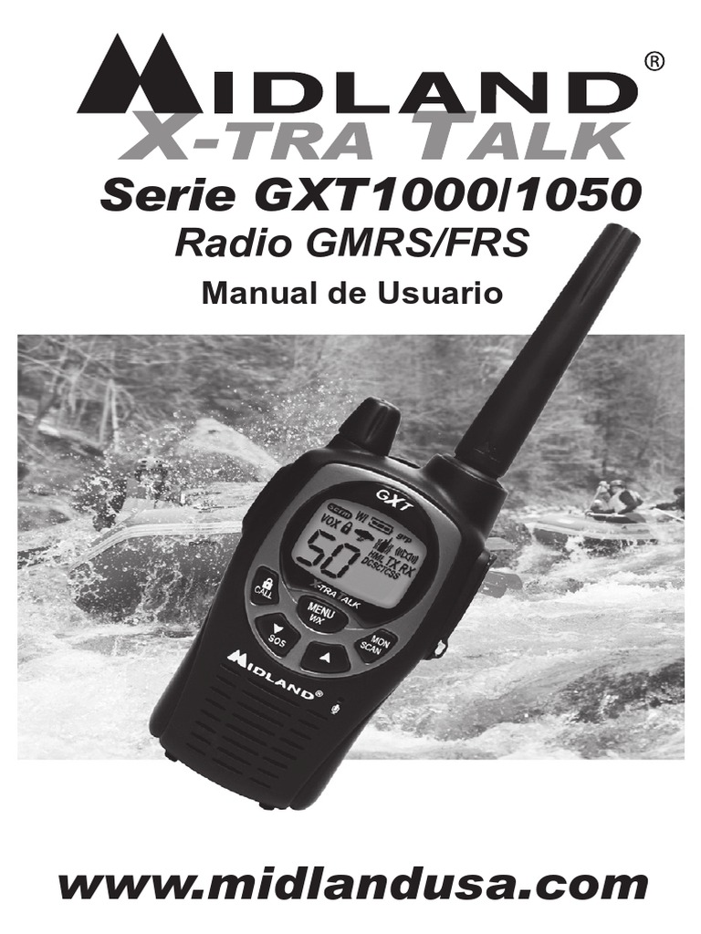 GXT1000 Spanish | PDF | Batería (electricidad) | Radio