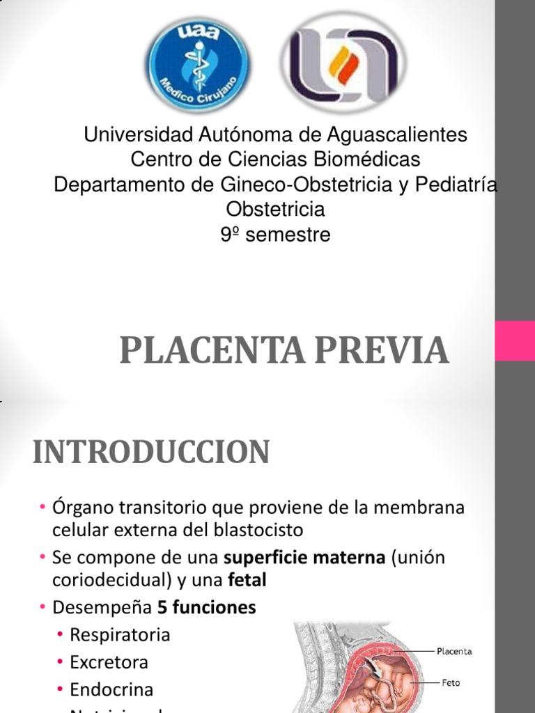 Placenta Previa | PDF | Placenta | El embarazo