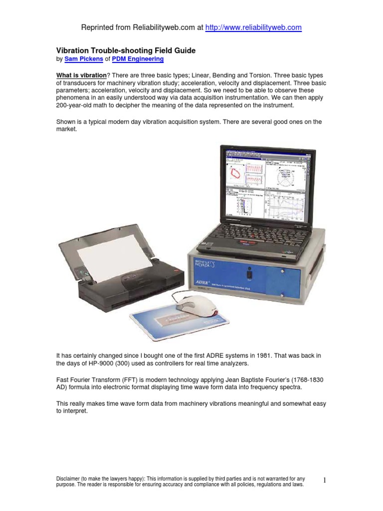 Vibration Troubleshooting Guide | PDF | Bearing (Mechanical) | Frequency