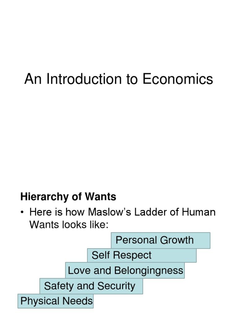 Intro To Economics 2013 | PDF | Factors Of Production | Capital (Economics)