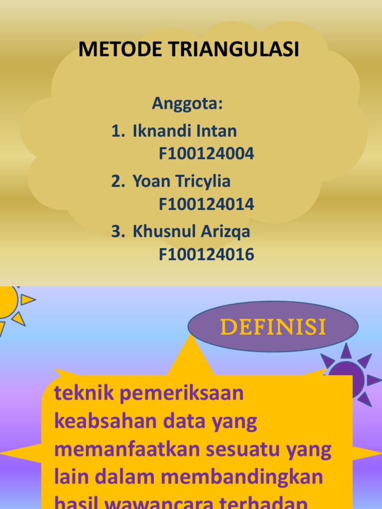 Metode Triangulasi | PDF