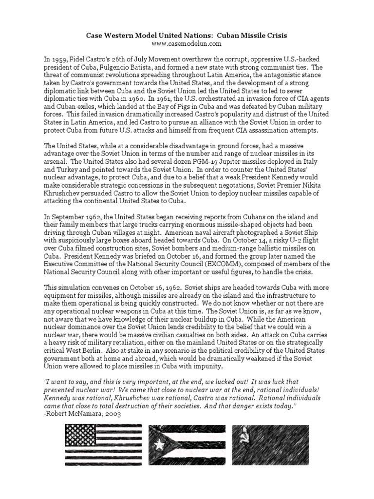 Cuban Missile Crisis Simulation | PDF | Cuban Missile Crisis | Fidel Castro