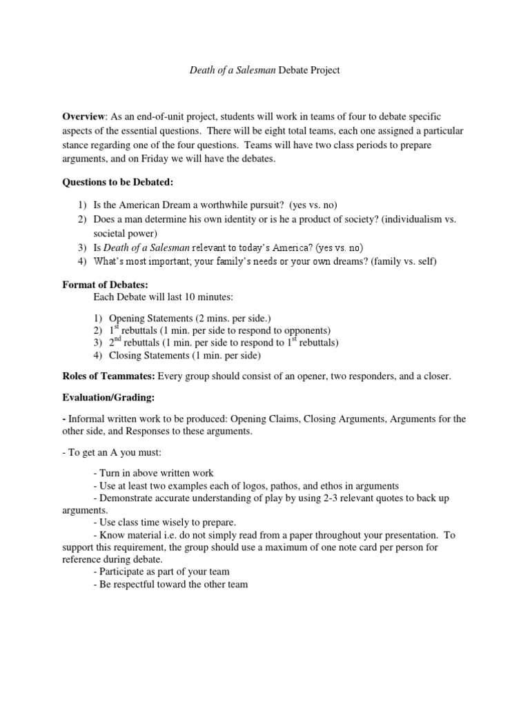 Debate Project | PDF