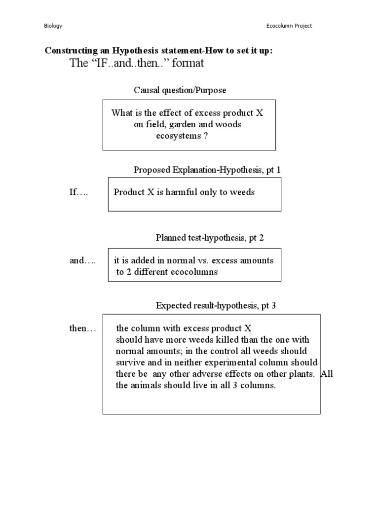 Constructing Hypotheses in Biology | PDF | Hypothesis | Wound