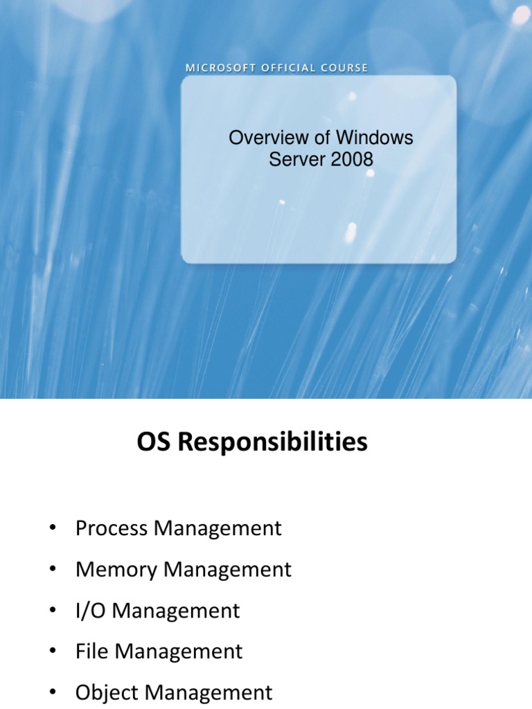 Windows 2008 Server | PDF | Active Directory | Remote Desktop Services