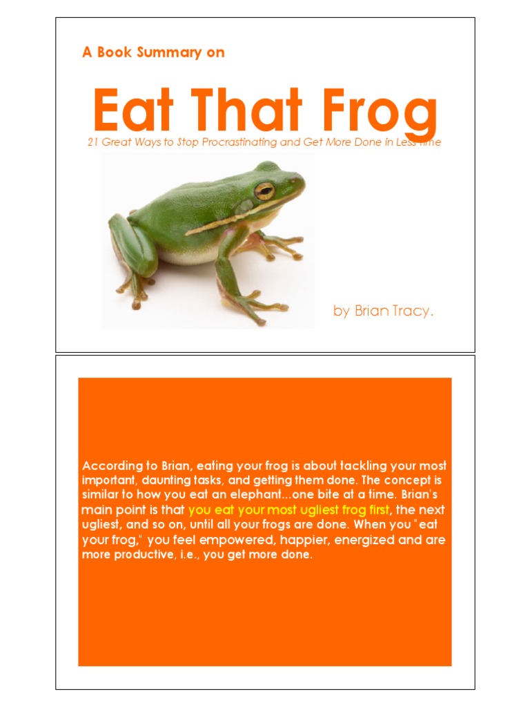 Eat That Frog | Procrastination | Time Management