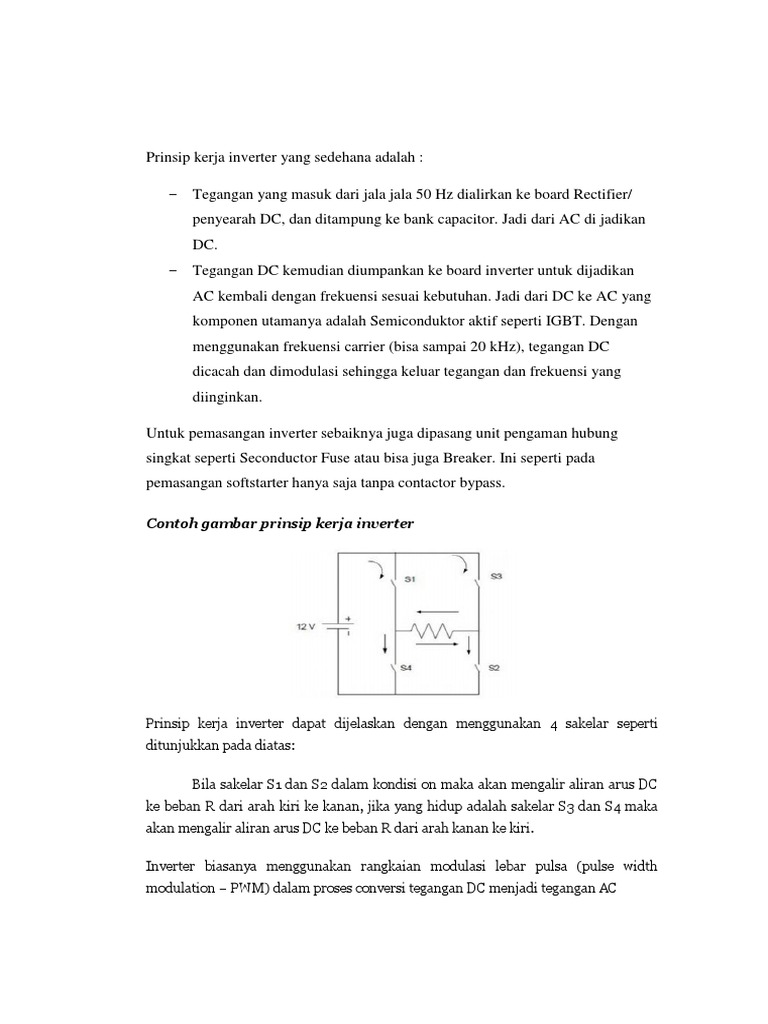 Prinsip Kerja Inverter | PDF