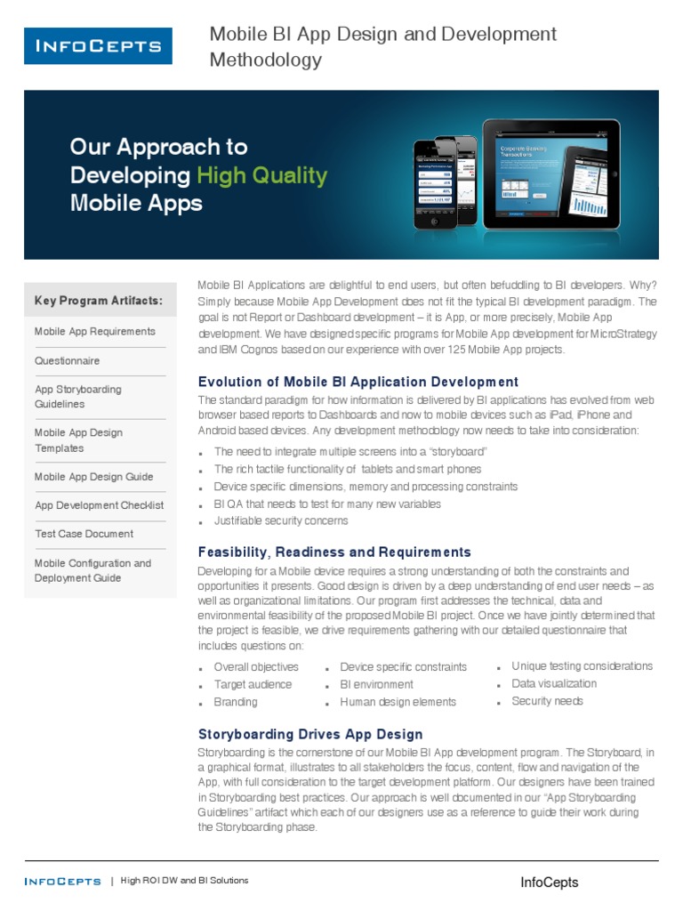 Mobile Business Intelligence App Design & Development | PDF | Business ...