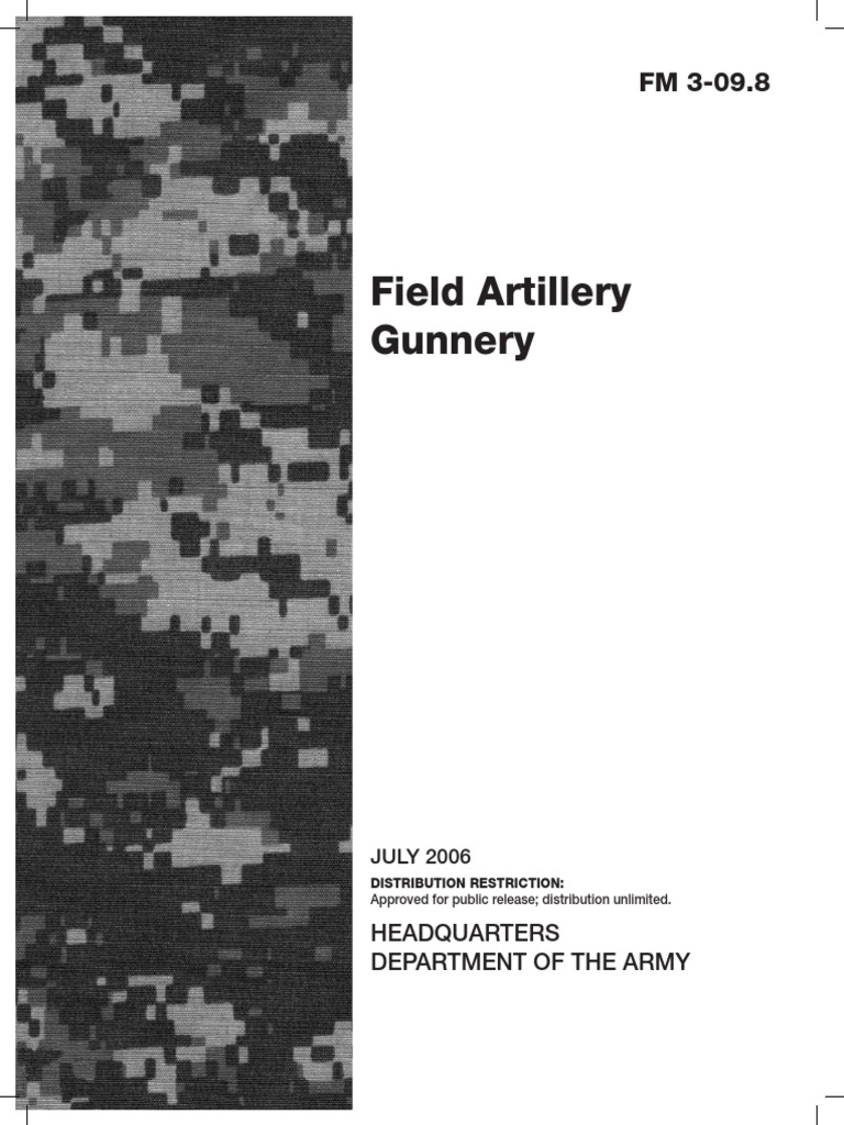 FM 3-09.8 Field Aertillery Gunnery | PDF | Artillery | Artillery Battery