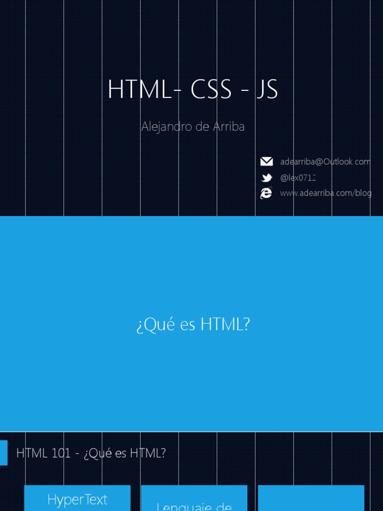 Modulo 1 - HTML Css Js 101 | PDF | Hojas de estilo en cascada | HTML