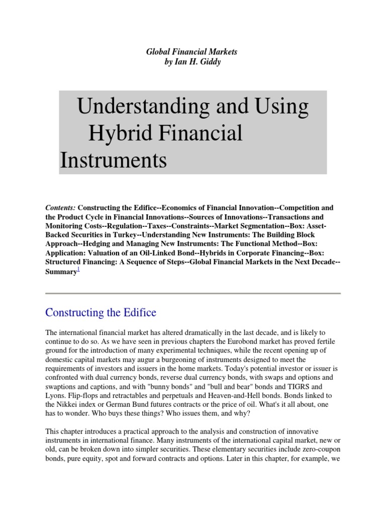 Global Financial Markets | PDF | Bonds (Finance) | Financial Markets
