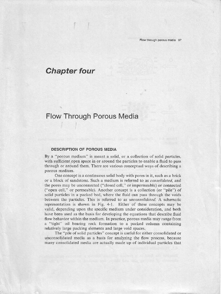 Chapter - 4-Flow Through Porous Media | PDF | Permeability (Earth ...