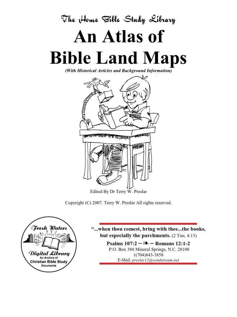 An Atlas of Bible Land Maps: The Home Bible Study Library | PDF ...