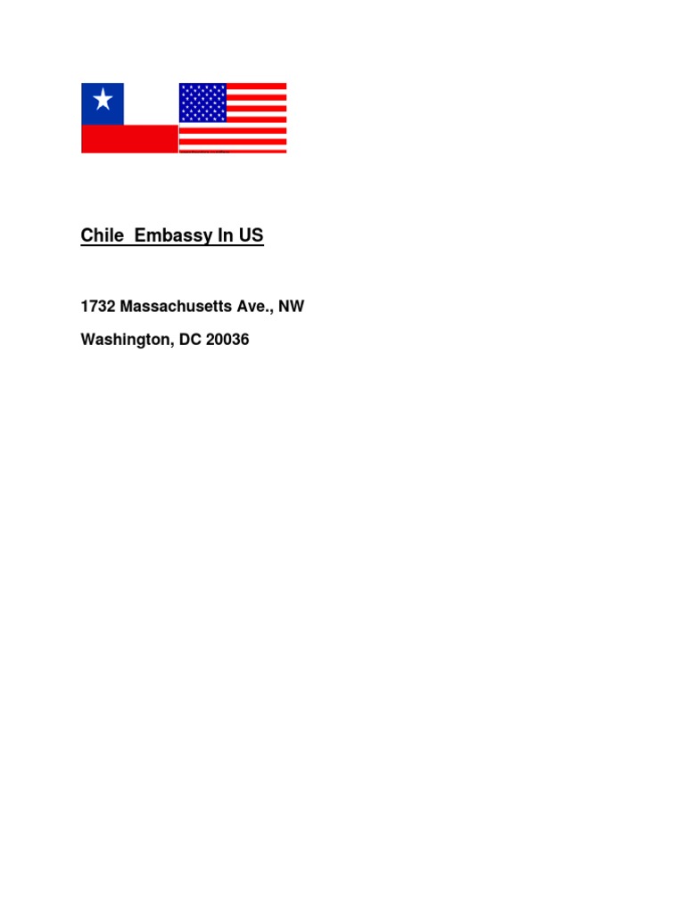 Chile Embassy in US | PDF