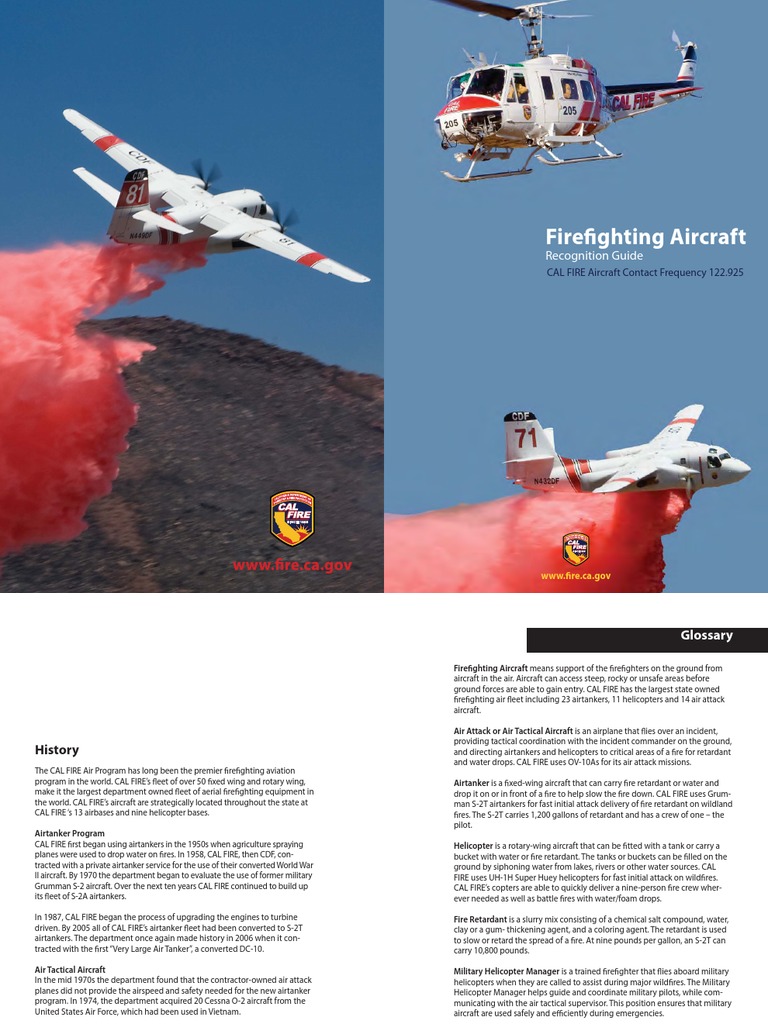 CAL FIRE Aircraft Recognition Guide | PDF | Boeing Ch 47 Chinook | Aircraft