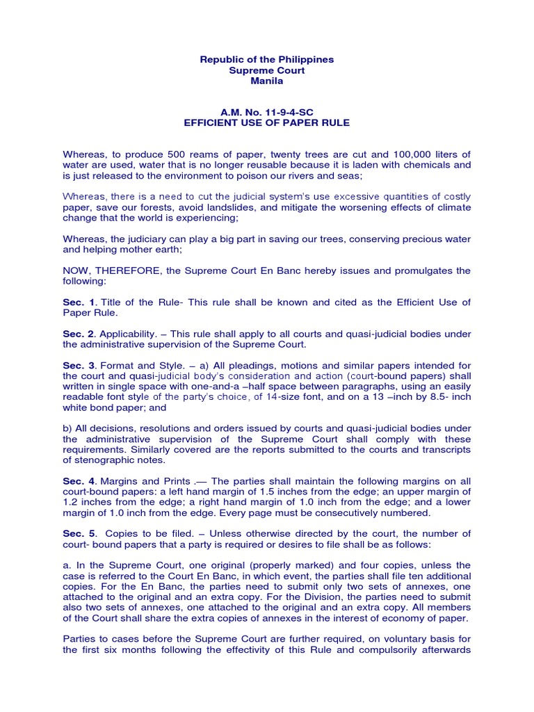 Efficient Use of Paper Rule | PDF