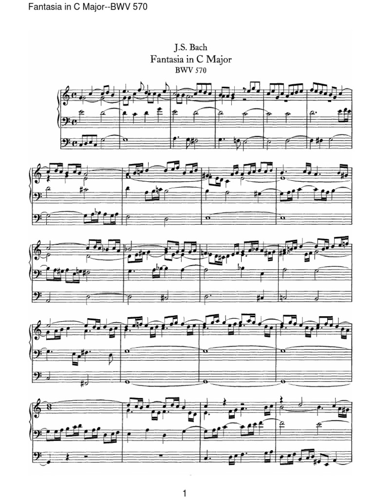 Bach-Complete Scores For Organ | PDF | Musical Compositions | Elements ...