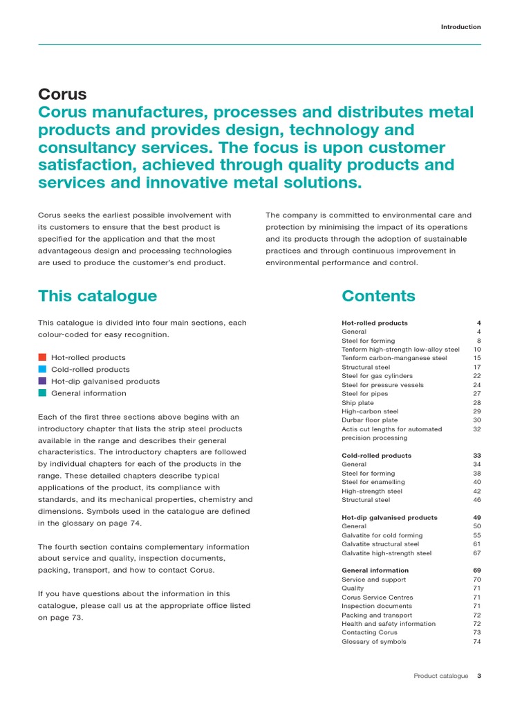 Hot-rolled steel product catalogue | PDF | Rolling (Metalworking ...