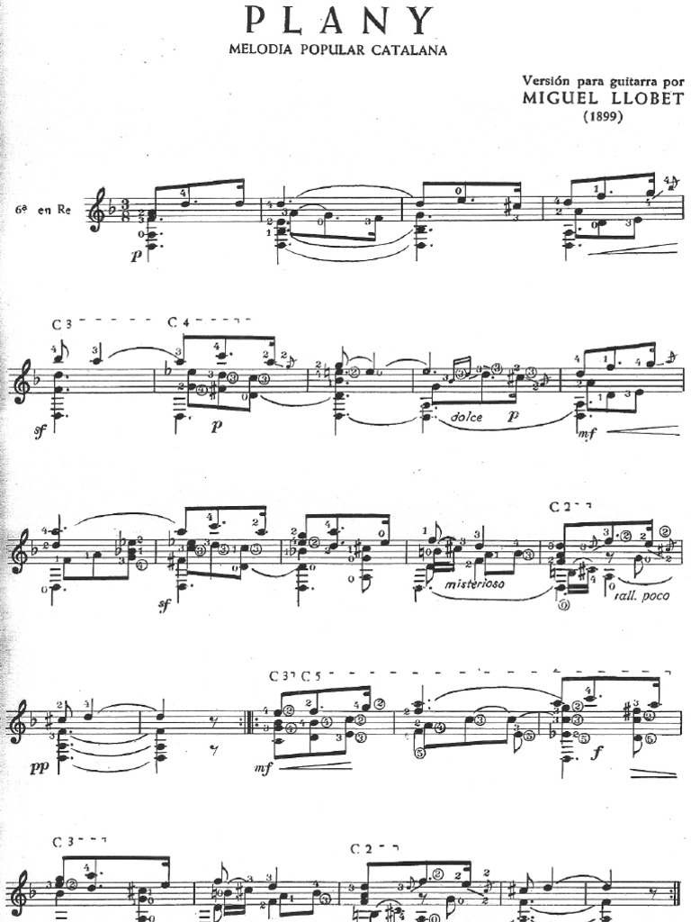 Popular Catalan Songs, TR Llobet | PDF