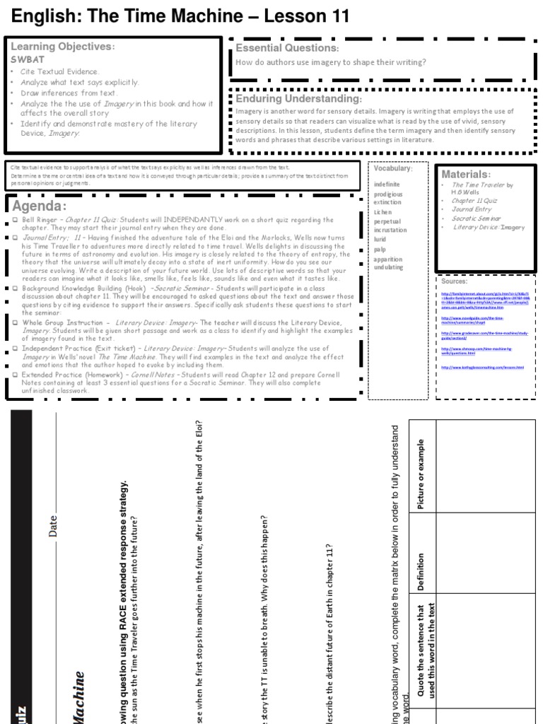 La - Literature - The Time Machine - Chapter 11 | PDF | The Time ...