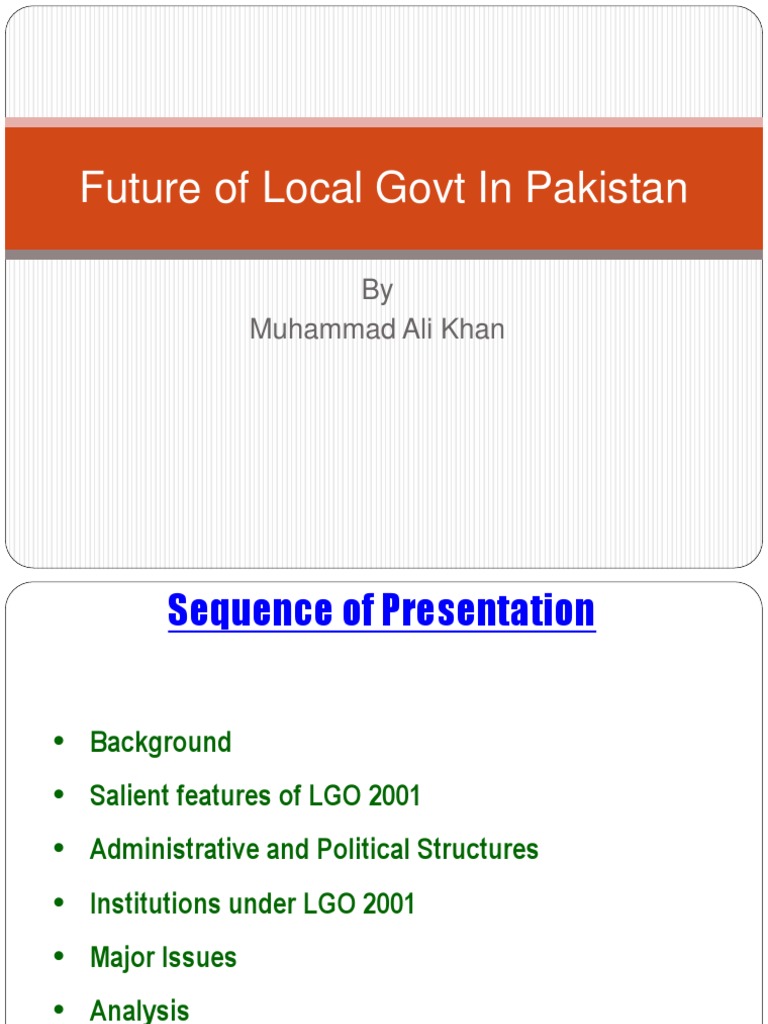 Future of Local Government in Pakistan | PDF | Local Government | Pakistan