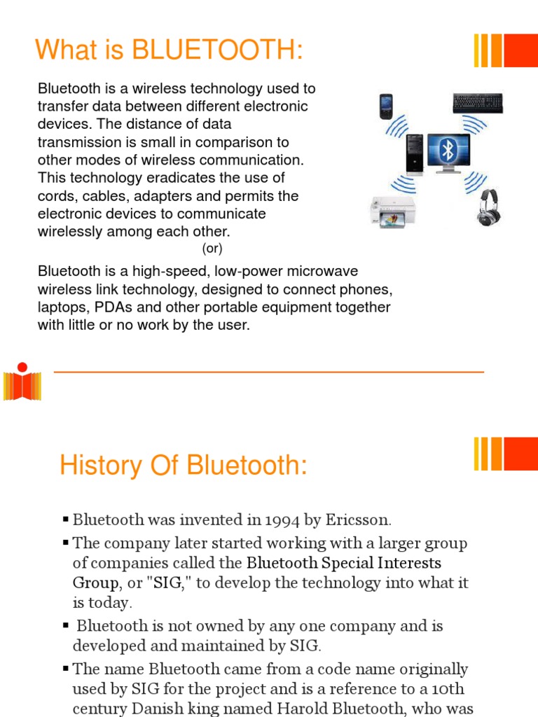 Bluetooth Technology Pdf Bluetooth Wireless