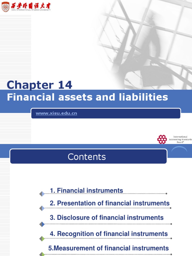 IFRS Chapter 14 Financial Assets and Liabilities | PDF | Fair Value ...