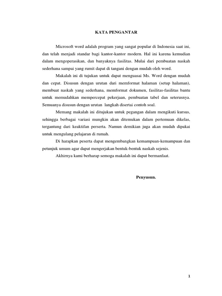 Makalah Microsoft Word | PDF