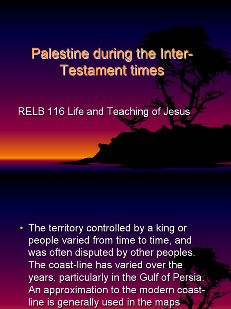 Palestine in Intertestament Period | PDF | Herod Antipas | Herod The Great