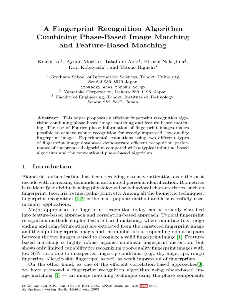 A Fingerprint Recognition Algorithm Combining Phase-Based Image ...