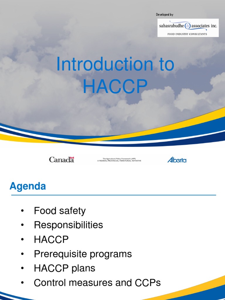 Introduction To Haccp: Developed by | PDF | Hazard Analysis And ...