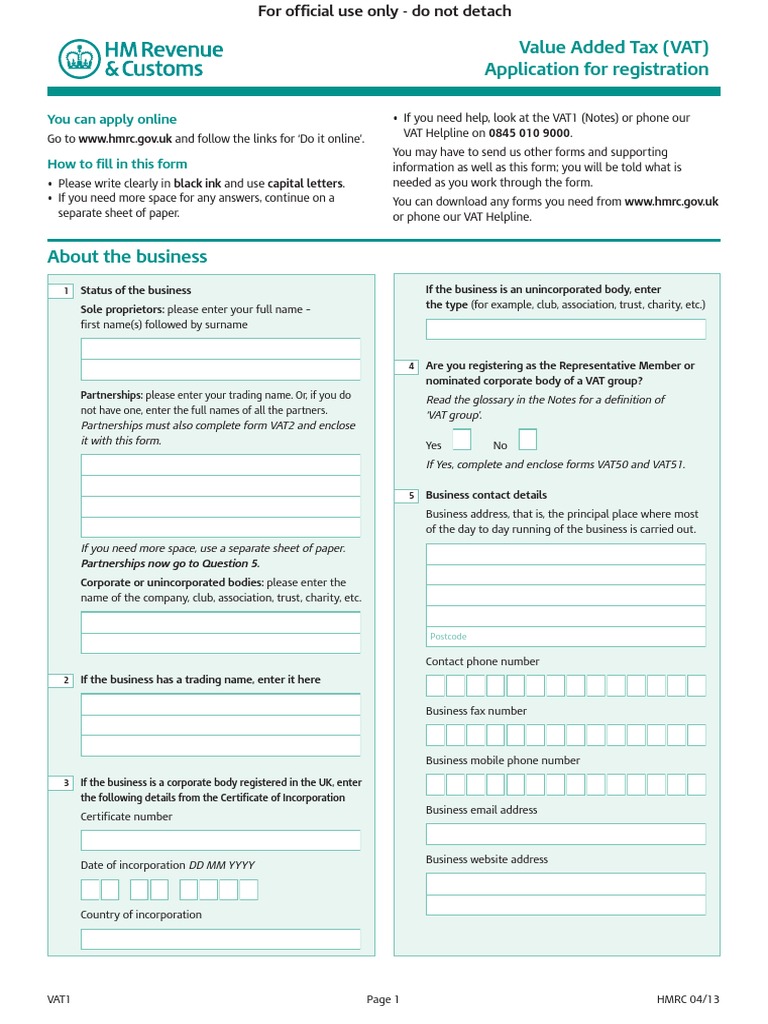 VAT Registration Application Guide | PDF | Charitable Organization ...
