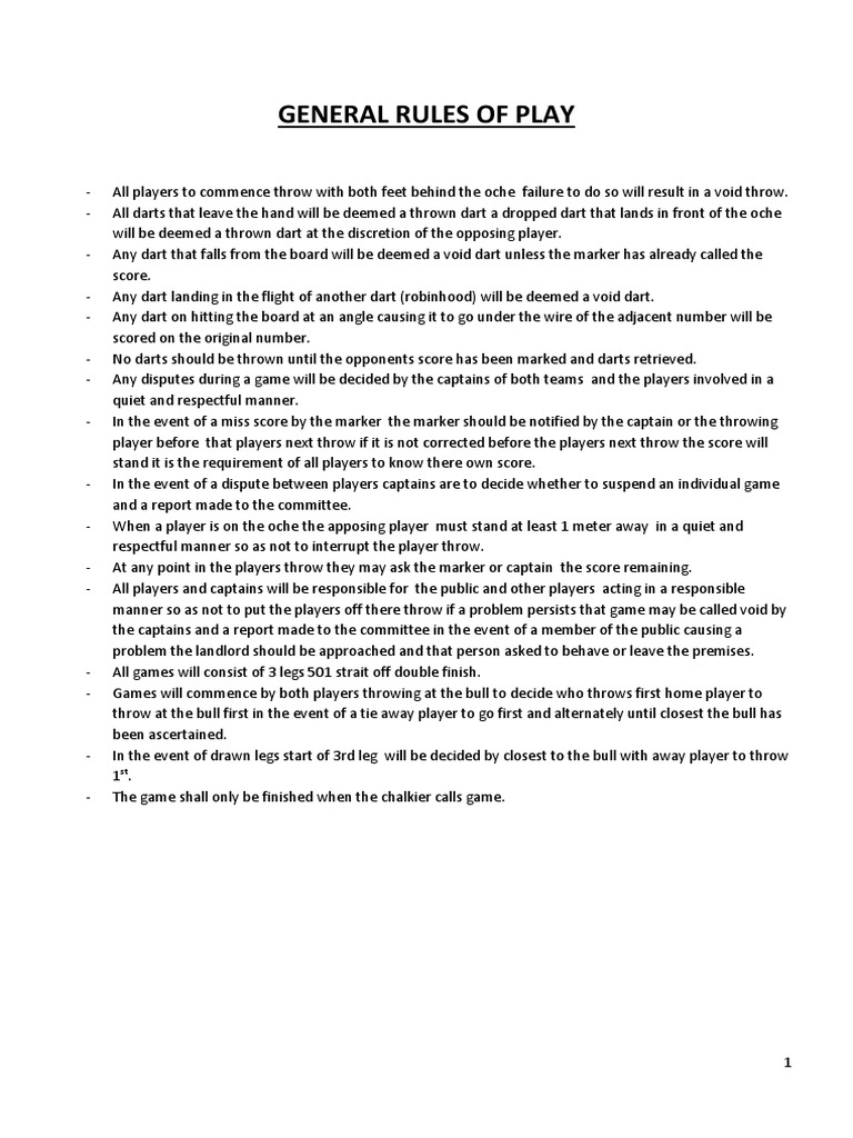 General Rules of Play | PDF | Government | Justice